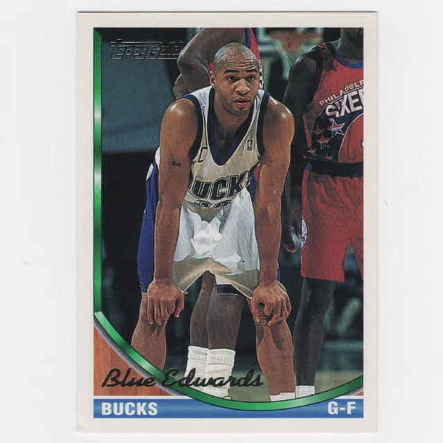 BLUE EDWARDS #233 1993-94 Topps or Milwaukee Bucks basketball NBA EUR 1 ...