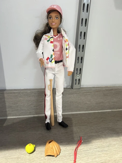 BARBIE TOKYO OLYMPIC Games 2020 Softball Doll Playset £3.99 - PicClick UK