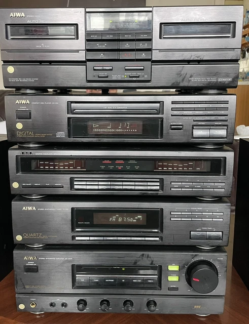 AIWA HIFI SEPARATES Z92 Series Tested Working Tape CD Tuner Equalizer ...