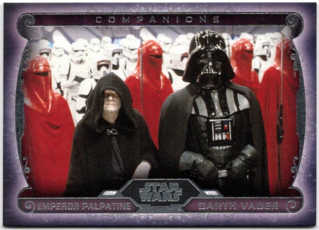 2015 STAR WARS Masterwork "COMPANIONS" #C-3...EMPEROR PALPATINE & DARTH ...