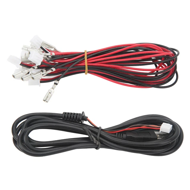 (BLACK)DIY USB CONTROLLER Computer Rocker Oval Ball Joysticks With ...