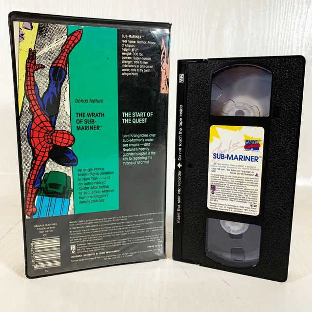 PRINCE NAMOR THE Sub-Mariner (VHS) Prism / Marvel Comics Video Library ...