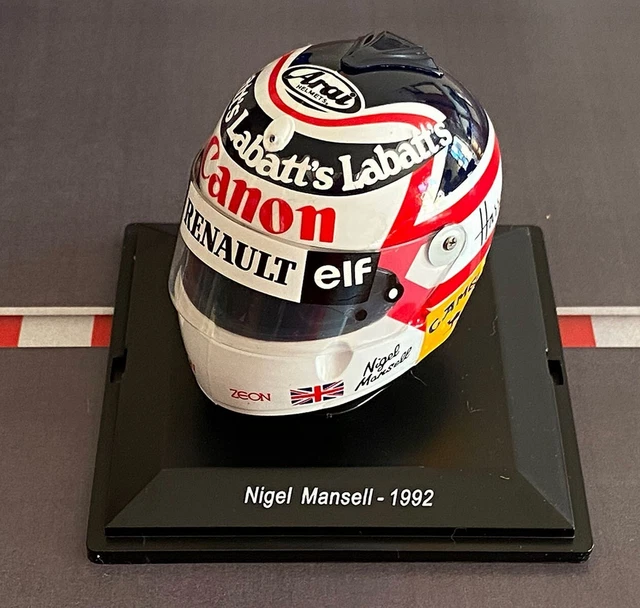 RARE NEW 1:5 Helmet Helmet NIGEL MANSELL 1992 F1 World C. SPARK No ...