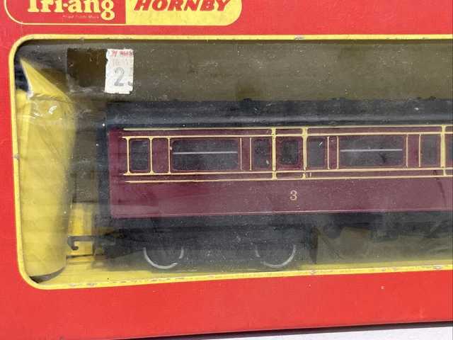 VINTAGE TRIANG HORNBY OO LMS Brake Composite Coach R748 Maroon Model ...