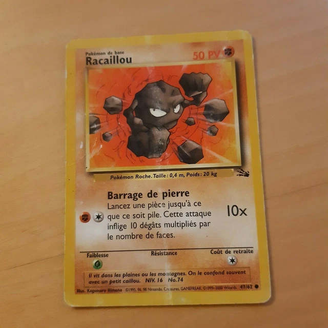 CARTE POKÉMON - Fossile - Racaillou EUR 1,50 - PicClick FR