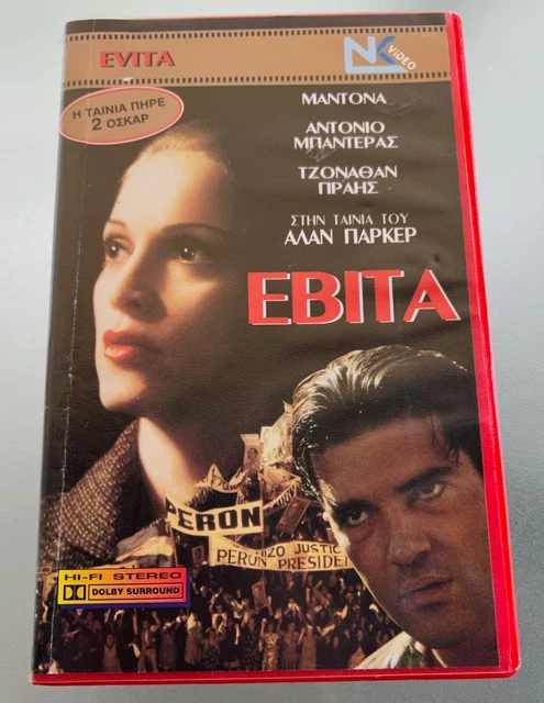 MADONNA EVITA VERY Rare Greek Vhs £35.80 - PicClick UK