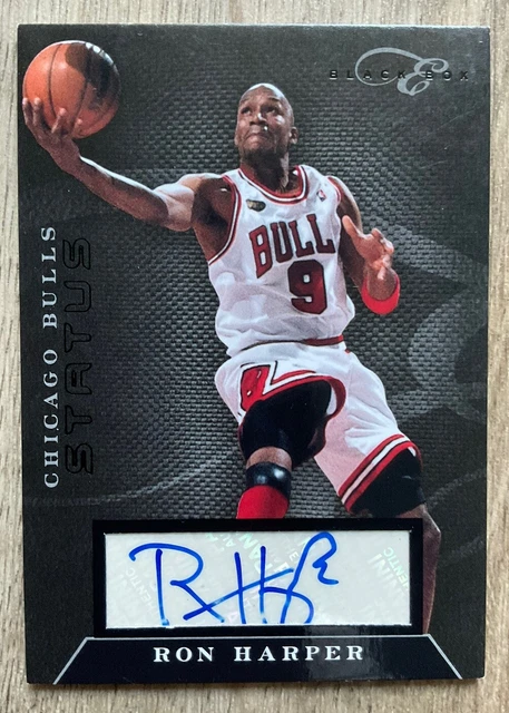 RON HARPER CHICAGO BULLS NBA BASKET PANINI NERO/149 AUTO CARD MAPPA ...