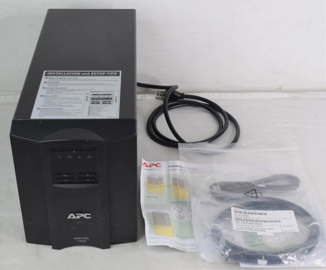 APC SMT1000 SMART-UPS 1000VA 700W 120V LCD Tower Battery Power Backup ...