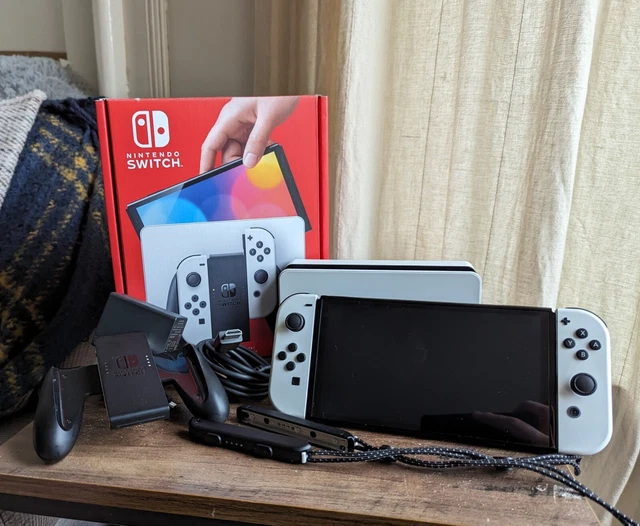 NINTENDO SWITCH OLED Model HEG-001 Handheld Console - 64GB - White £225 ...