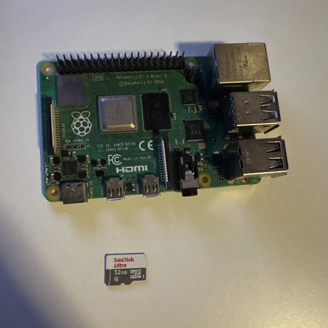 RASPBERRY PI 4 Model B 8GB RAM Board 2018 32GB Sd Card Non Formatted ...