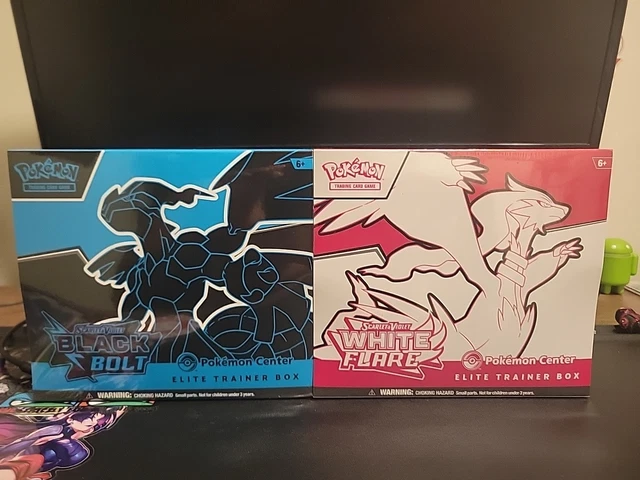 POKÉMON BLACK BOLT & White Flare Pokemon Center Elite Trainer Box ETB ...