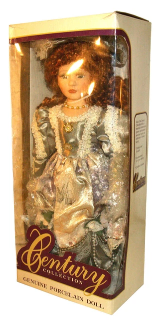 CENTURY COLLECTION HAND Crafted 17" Porcelain Doll By Rebecca Rose Mdl ...