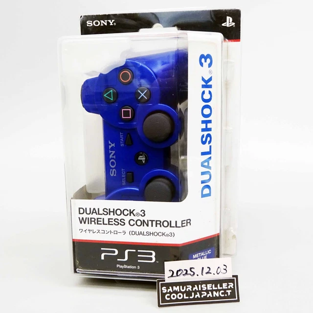 MANETTE SANS FIL SONY PS3 DUAL SHOCK DUALSHOCK 3 bleu métallisé Japon ...