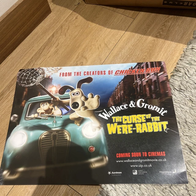 WALLACE & GROMIT Curse of the Were-Rabbit UK Original Quad Poster 2005 ...