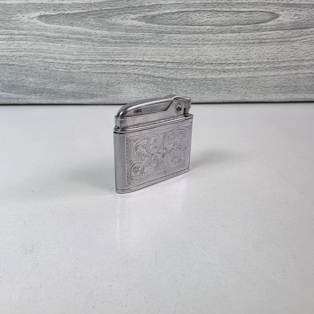 MOSDA STREAMLINE LIGHTER Metal Petrol Chrome Plated Vintage Made In ...