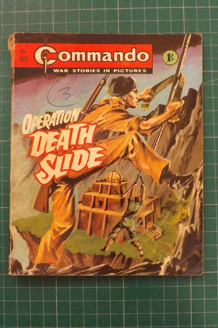 COMMANDO COMIC WAR STORIES IN PICTURES No.462 OPERATION DEATH SLIDE ...