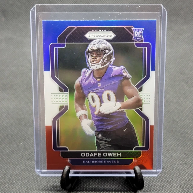 2021 PRIZM ODAFE OWEH #380 ROUGE BLANC & BLEU PRIZM SP recrue RC ...