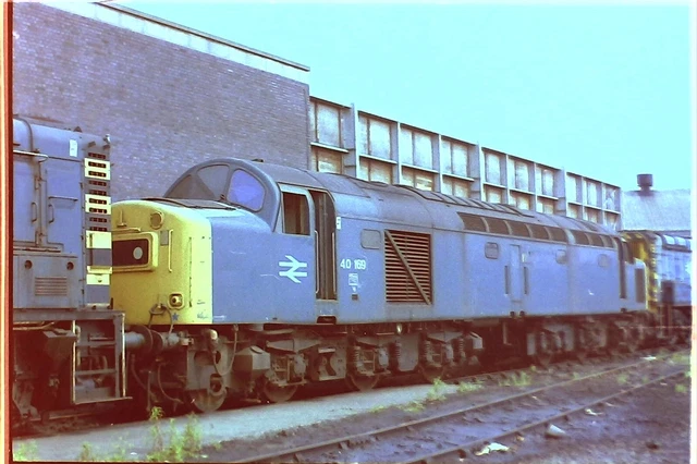 35MM RAILWAY COLOUR Negative Class 40 169 in Doncaster Works £1.75 ...