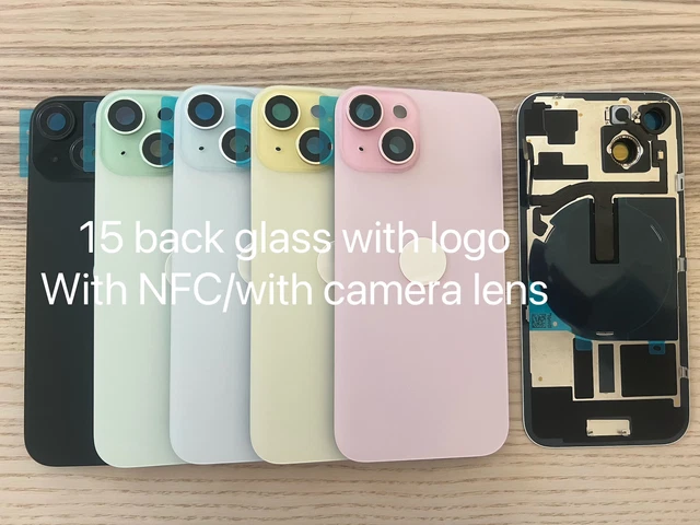 REPLACEMENT BACK GLASS For iPhone 16/15/14 Plus/Pro/ProMax with Metal ...