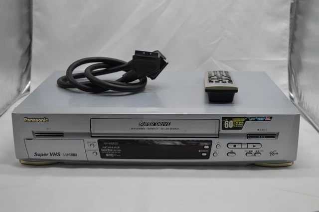 MAGNÉTOSCOPE LECTEUR RECORDER VHS Panasonic Super VHS S-VHS NV-HS820F ...