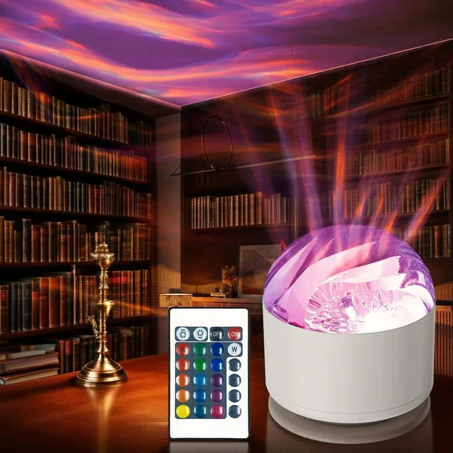 LED AURORA NORTHERN Lights Projector Lamp 16-Color USB Remote Kids ...