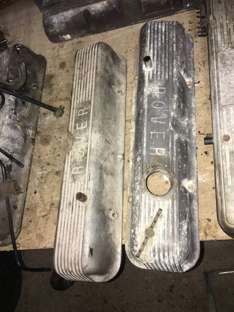 UN PAIO DI cover rocker Early Style Rover V8 P5B P6 Range Rover Classic ...