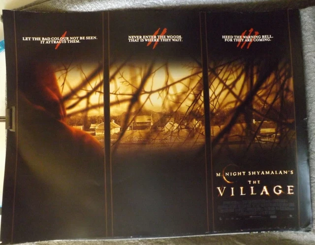THE VILLAGE M. Night Shyamalan Sigourney Weaver Original Quad Cinema ...