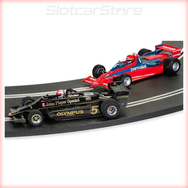 SCALEXTRIC C4392A LEGENDS 1978 Swedish GP Lotus 79 Brabham BT46B Twin 1 ...