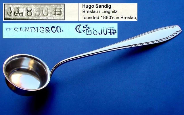GRANDE LOUCHE MASSIF De Sandig & Co, Argent 800 B618 EUR 619,97 ...