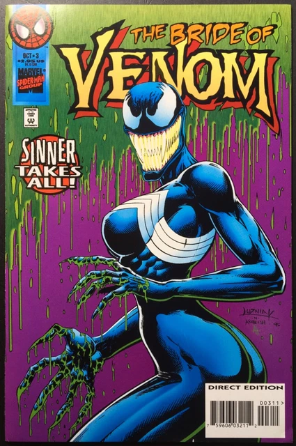 VENOM SINNER TAKES All 3 Marvel Comics Originale USA 1995 First 1st She ...