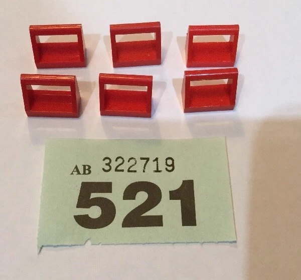 LEGO 2X1 TILE Modified With Clamp Handle Part 2432 X. 6 Red £1.00 ...
