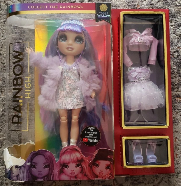RAINBOW HIGH VIOLET Willow Purple Clothes Fashion Doll £37.72 - PicClick UK