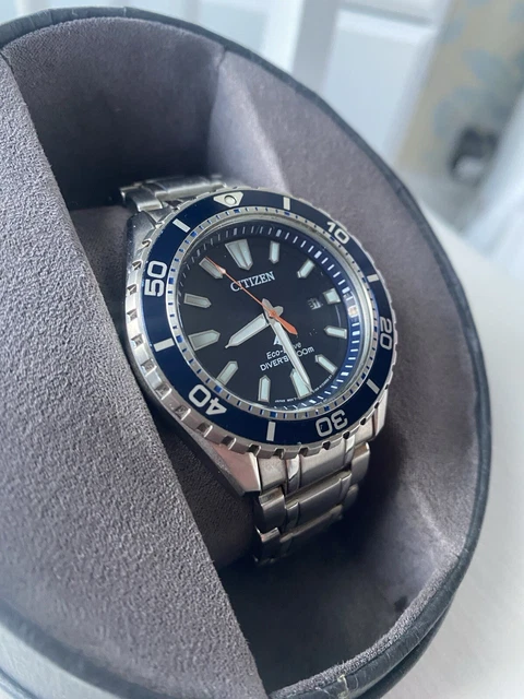 CITIZEN ECO DRIVE Promaster Super Titanium Diver Men's Watch - New £250 ...