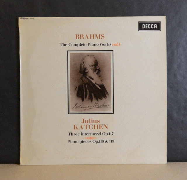 JULIUS KATCHEN - BRAHMS - Piano works vol.1 - WBg ED1 - DECCA SXL 6105 EUR 30,00 - PicClick FR
