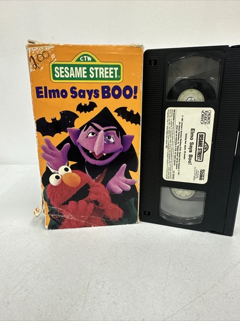 SESAME STREET - Elmo Says Boo [VHS] - Counting - Spooky - Halloween £11 ...