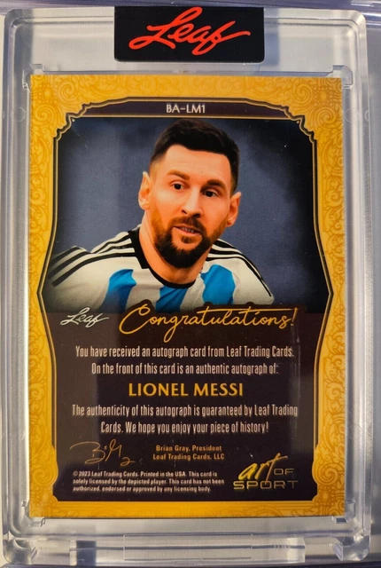 2023 LEAF ART of Sport BA-LM1 Lionel Messi Holofoil Autograph - 2/6 $14 ...