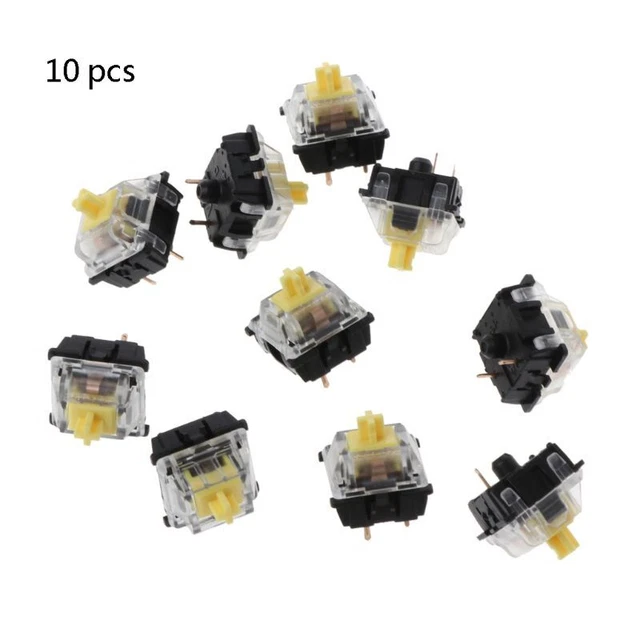 LINEAR 50G GATERON Yellow Keyswitch for Mechanical Keyboard 10PCS £5.06 ...