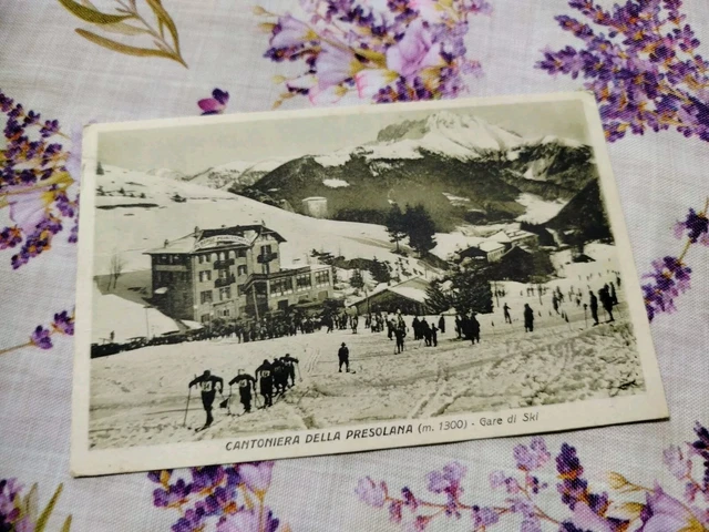 CARTOLINA D'EPOCA CANTONIERA della Presolana - Albergo Franceschetti ...