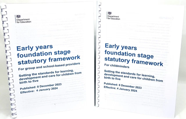 EARLY YEARS FOUNDATION Statutory Framework Group School Childminder New ...