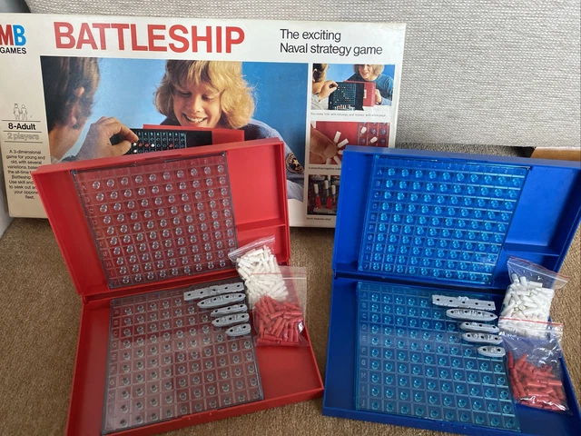 VINTAGE MB GAMES Battleship Naval Strategy Game 1975 Retro Board Game ...