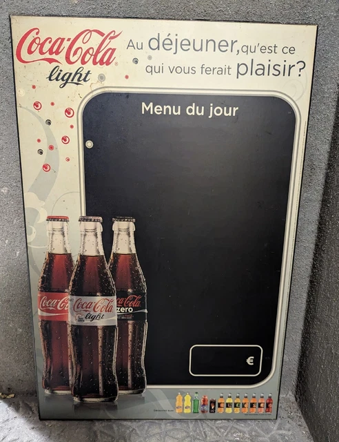 TABLEAU ARDOISE ET Bois Coca Cola Bars Brasseries Restos EUR 9,00 ...
