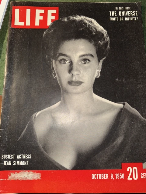 LIFE MAGAZINE OCTOBER 9 1950 Jean Simmons Busiest Actress. No Label ...