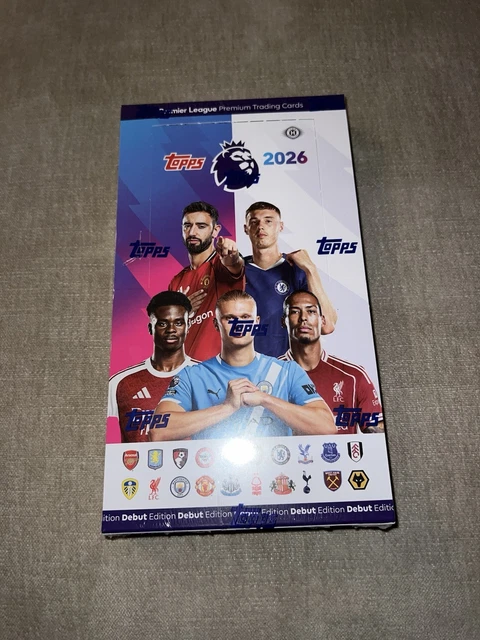TOPPS PREMIER LEAGUE EPL Soccer 2025/26 Hobby Box (sealed Box) £229.48 ...