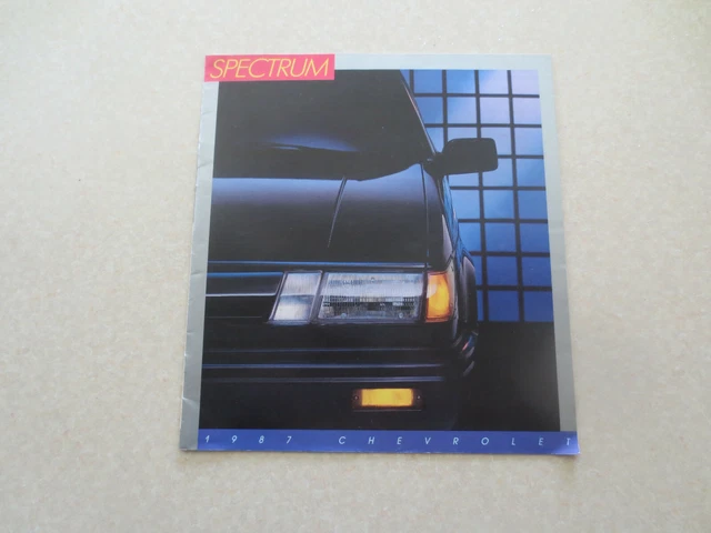 ORIGINAL 1987 CHEVROLET Spectrum advertising booklet - Chevy USA ...