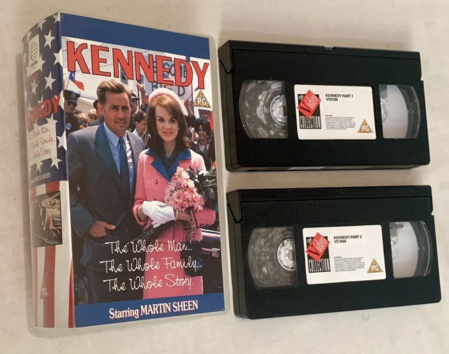 KENNEDY MINI SERIES PAL VHS VIDEO Rare Double Case 1988 Martin Sheen ...