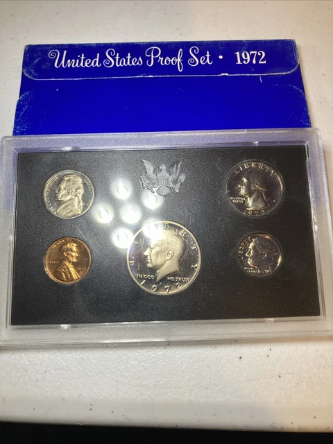 1972 CLAD PROOF Set U.S. Mint Original Government Packaging OGP $1.37 ...