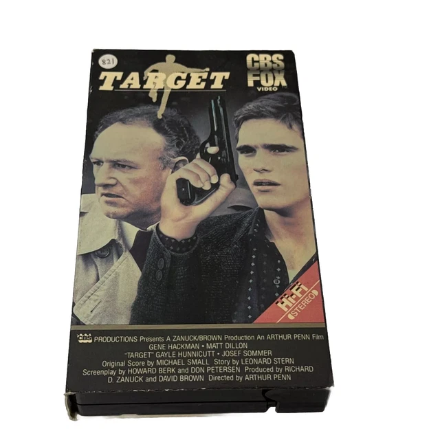 TARGET VHS 1986 CBS Fox Gene Hackman Matt Dillon Video Tape Vintage ...