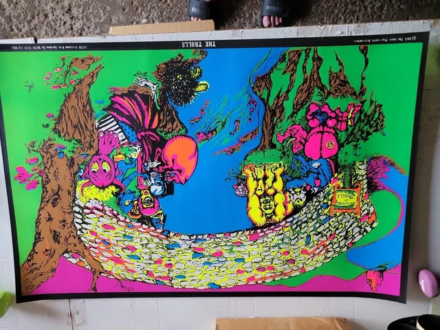 VINTAGE THE TROLLS 1971 black light poster psychedelic 13650 £72.84 ... VINTAGE THE TROLLS 1971 black light poster psychedelic 13650 £72.84 ...