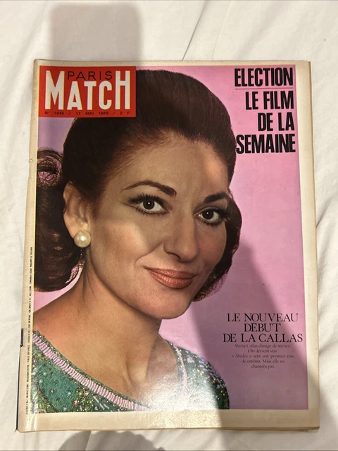 PARIS MATCH N°1045 17/05/1969 Callas Nasa Apollo 10 Sirhan Delvaux ...
