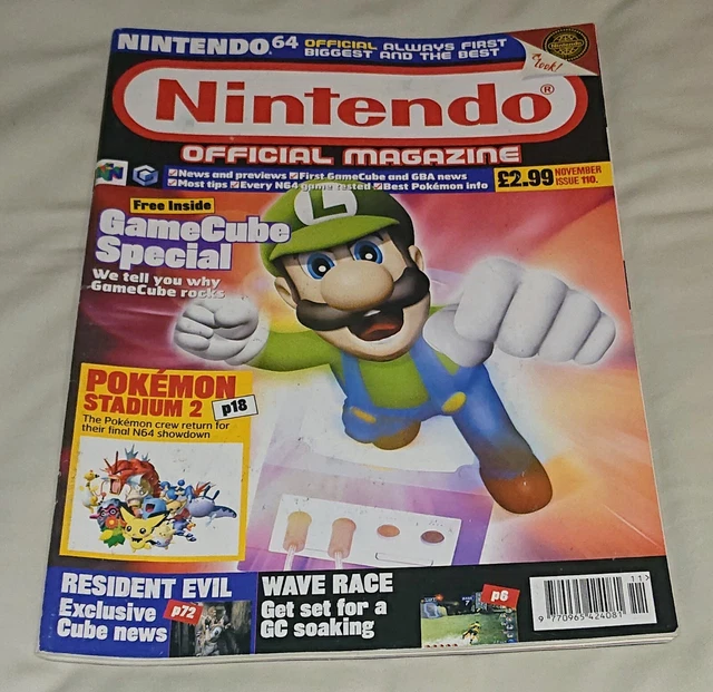 OFFICIAL NINTENDO MAGAZINE Issue #110 Nov 2001 (Gamecube/N64) £9.95 ...